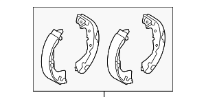 2014-2015 Mitsubishi Mirage Brake Shoes 4600A350 | Mitsubishi Parts ...