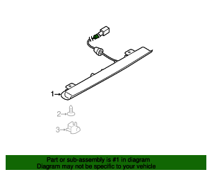 2008-2014 Subaru Impreza High Mount Lamp 84751FG010 | Subaru Parts Store