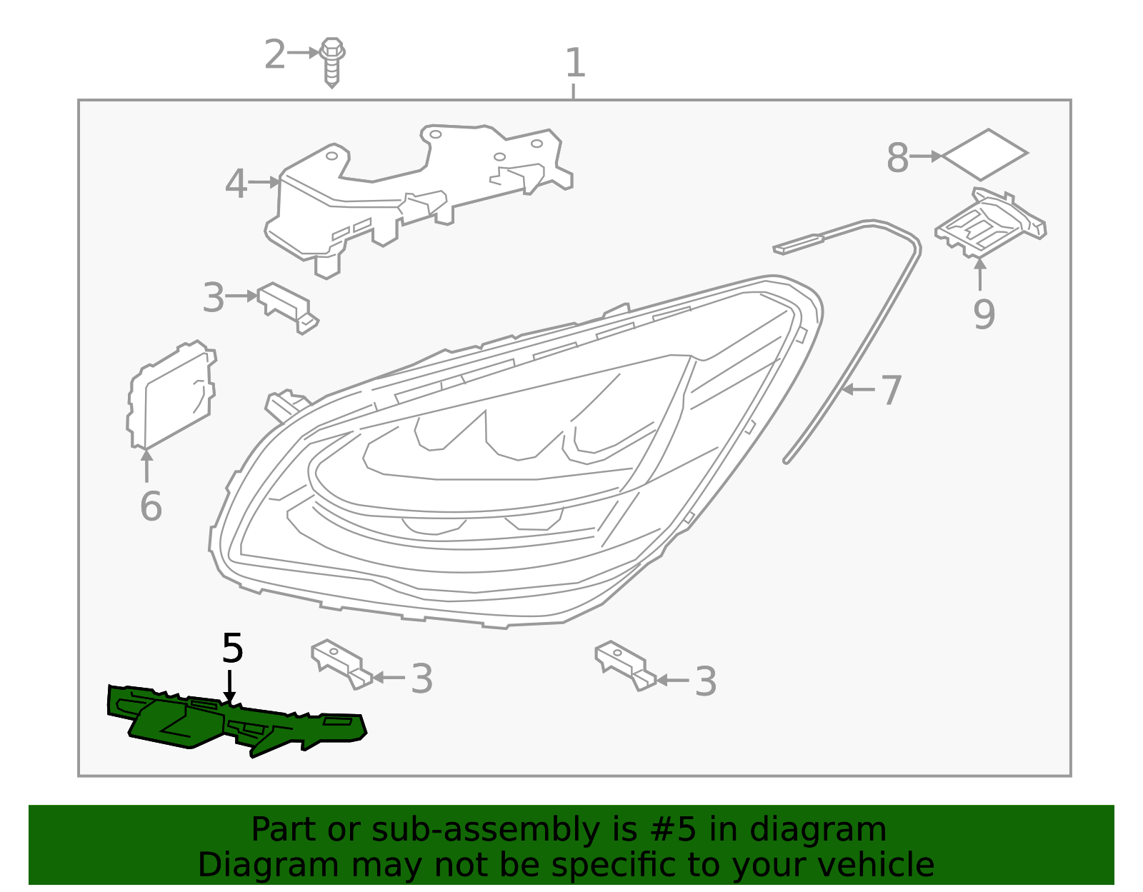 92141-J6000 - Headlamp Assembly Lower Bracket 2019-2020 Kia K900 | Kia ...