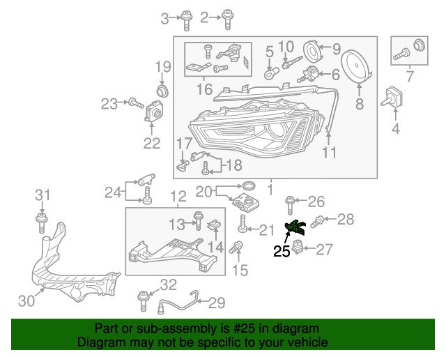 8T0-941-356-A - Retainer Plate 2013-2017 Audi | Audi OEM Parts