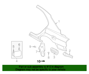 86825-28000 - Splash Shield Fastener 2001-2013 Kia | Kia.Parts Store