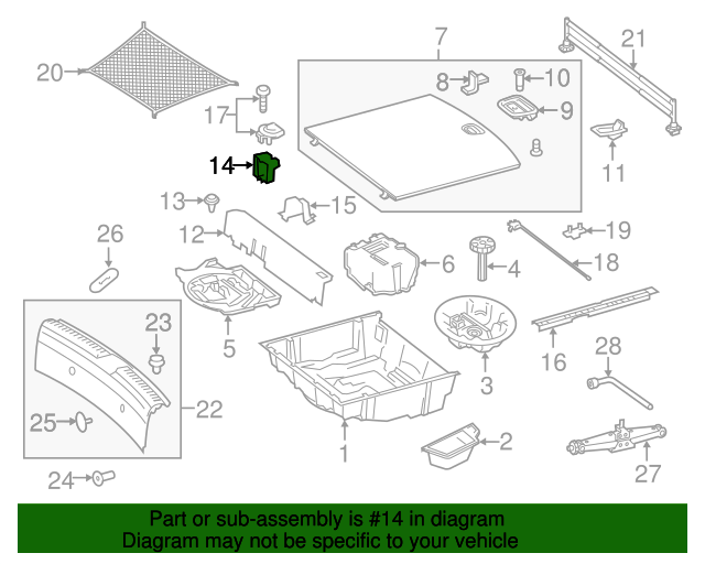 166-684-47-00 - Center Bracket 2016-2019 Mercedes-Benz | Mercedes-Benz ...
