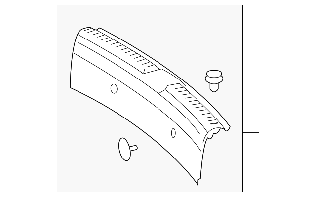 292-690-00-41-9051 - Rear Body Trim 2016-2019 Mercedes-Benz | Mercedes ...