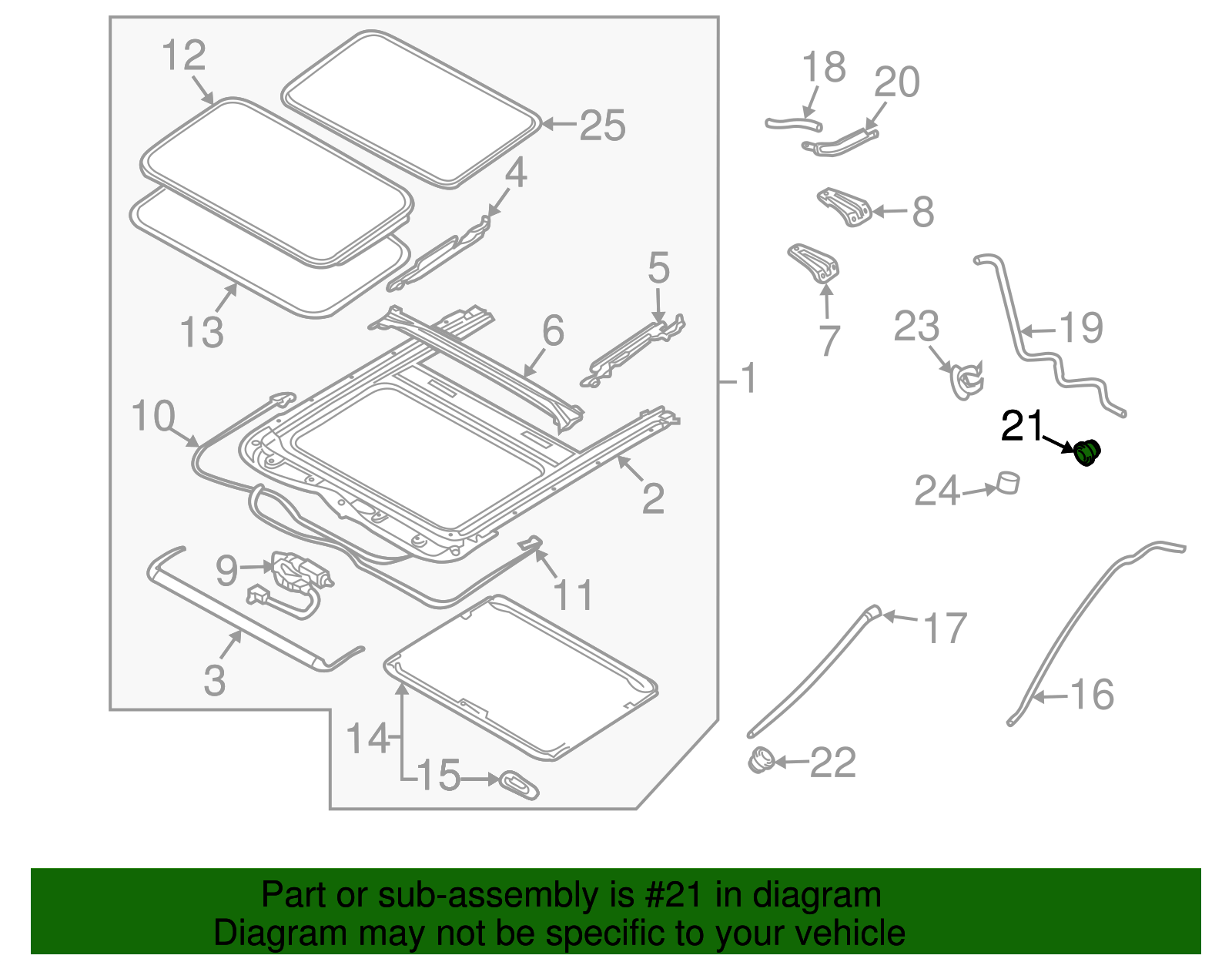 2003-2007 Nissan Murano Drain Hose Plug 74816-AD000 | QuirkParts