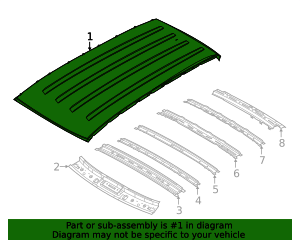 2020-2024 Hyundai Palisade Roof Panel 67111-S8050 | OEM Parts Online