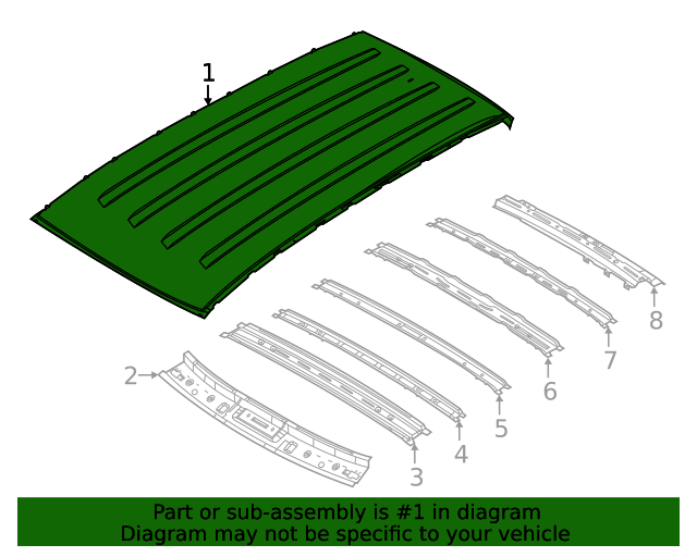 2020-2024 Hyundai Palisade Roof Panel 67111-S8050 | OEM Parts Online
