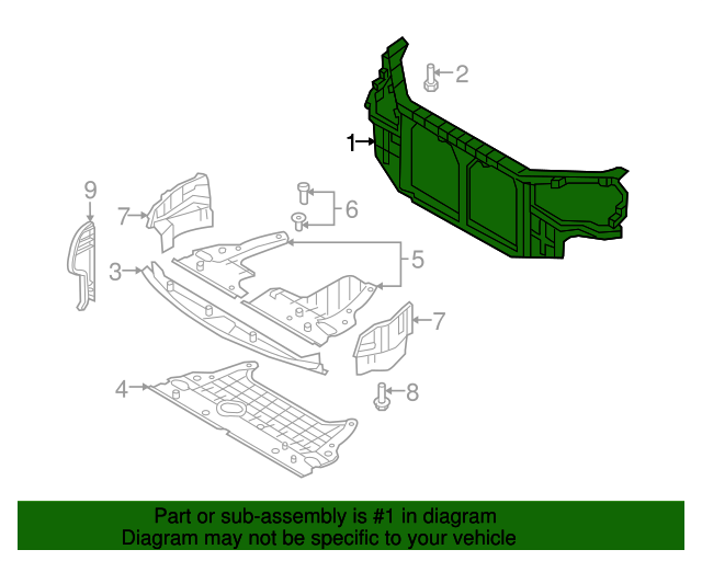 2009-2010 Hyundai Sonata Radiator Support 64101-0A500 | OEM Parts Online