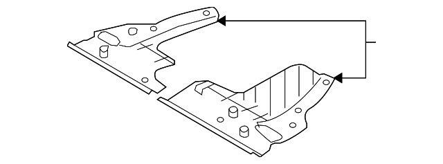 Hyundai - 29130-3K300 - Under Cover - 2006-2011 Hyundai | OEM Hyundai ...
