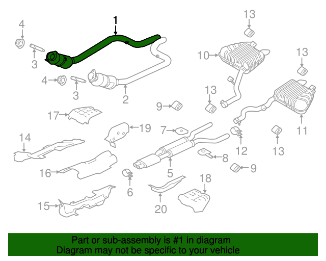 Genuine OEM Catalytic Converter Part# LR092869 Fits 2018-2020 Land ...