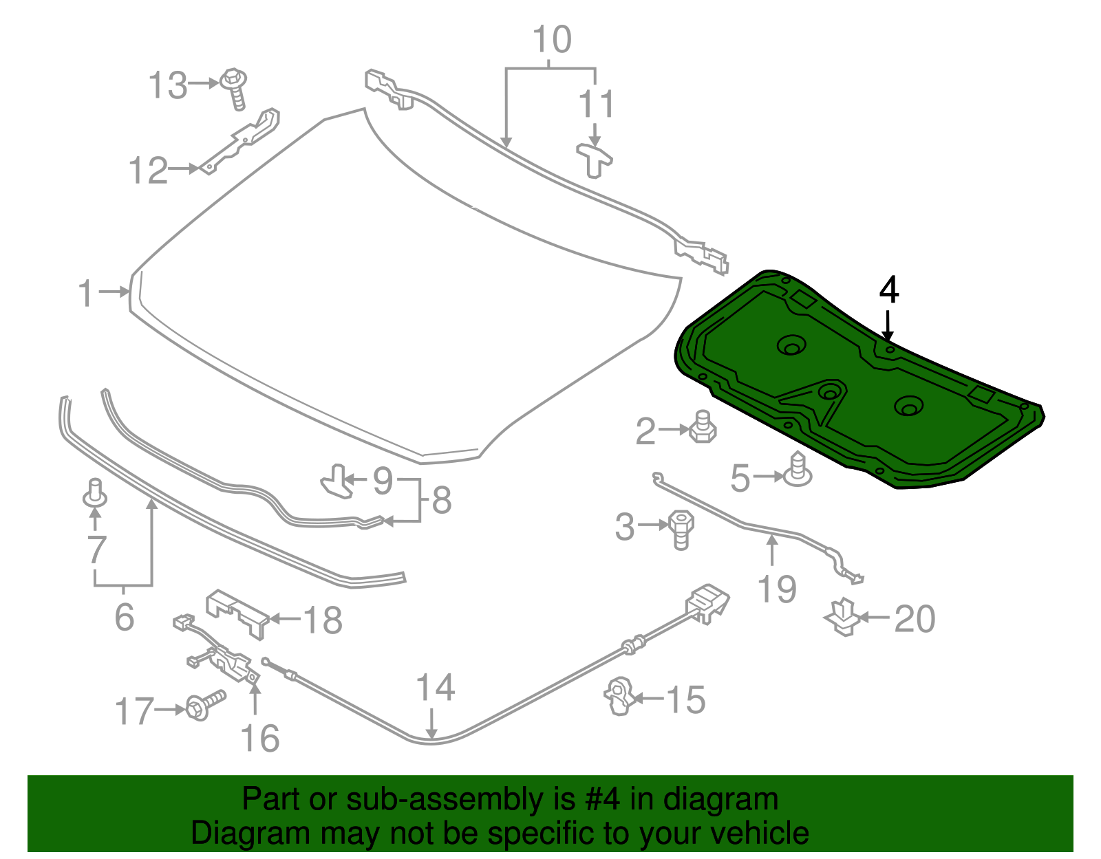 KB7W-56-681B - Insulator 2017-2024 Mazda CX-5 | Florida Mazda Parts