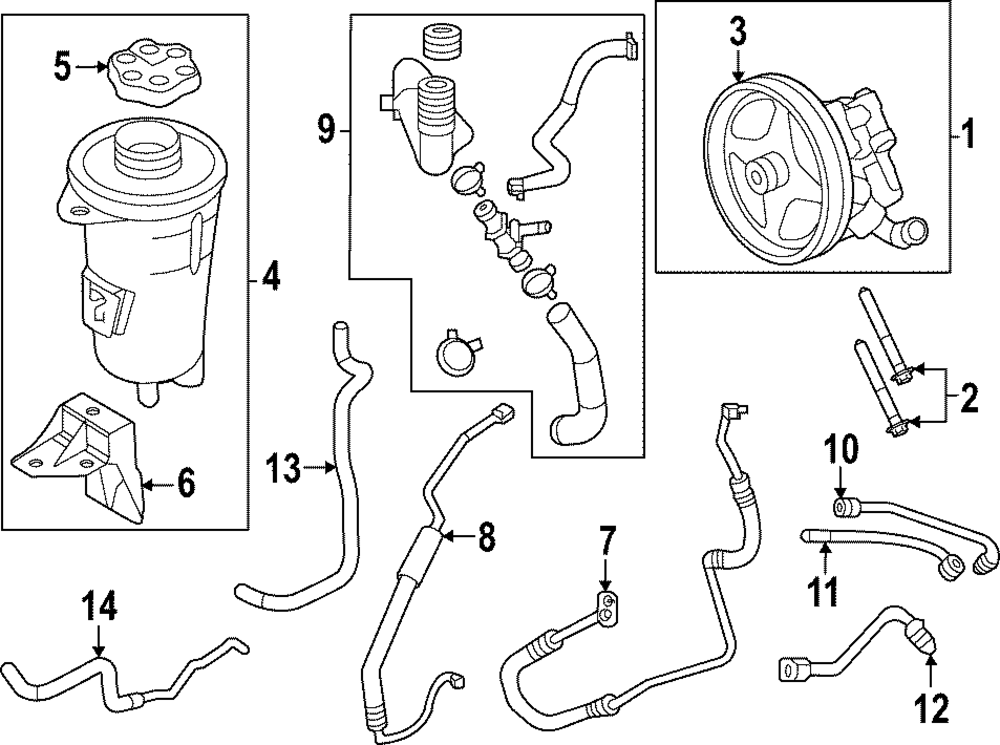 2011-2019 Ford Motorcraft™ Power Steering Pressure Hose PSH-76 | Ford OEM Parts Online
