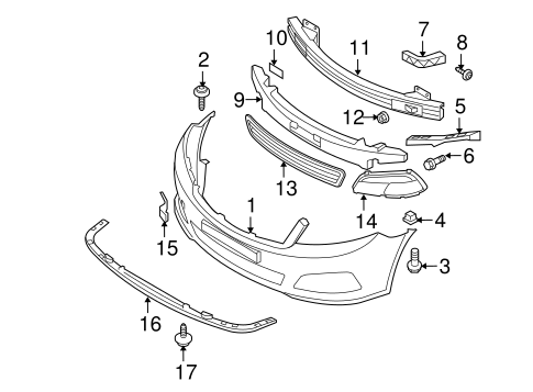 Bumper & Components - Front for 2009 Kia Optima | OEM Parts Online