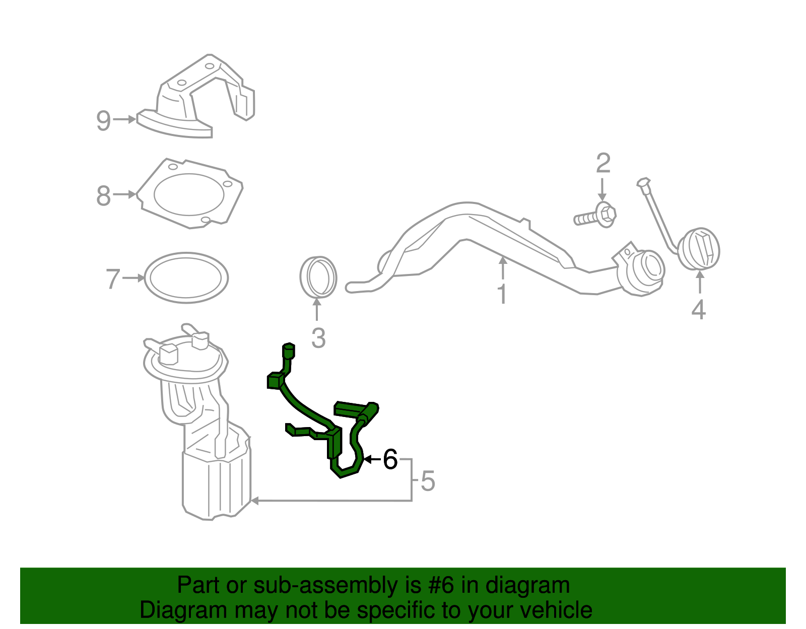 2017-2024 Ford | Fuel Gauge Sending Unit | HC3Z-9A299-H | Walls' Ford Parts
