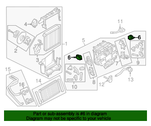 4G0-820-511 - HVAC Air Inlet Door Actuator 2011-2018 Audi ...