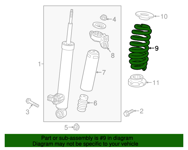 2018-2020 Buick Rear Coil Spring 84312880 GM | GMPartsDirect.com
