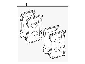 000-420-69-00 - Front Disk Brake Pads 2014-2020 Mercedes-Benz ...