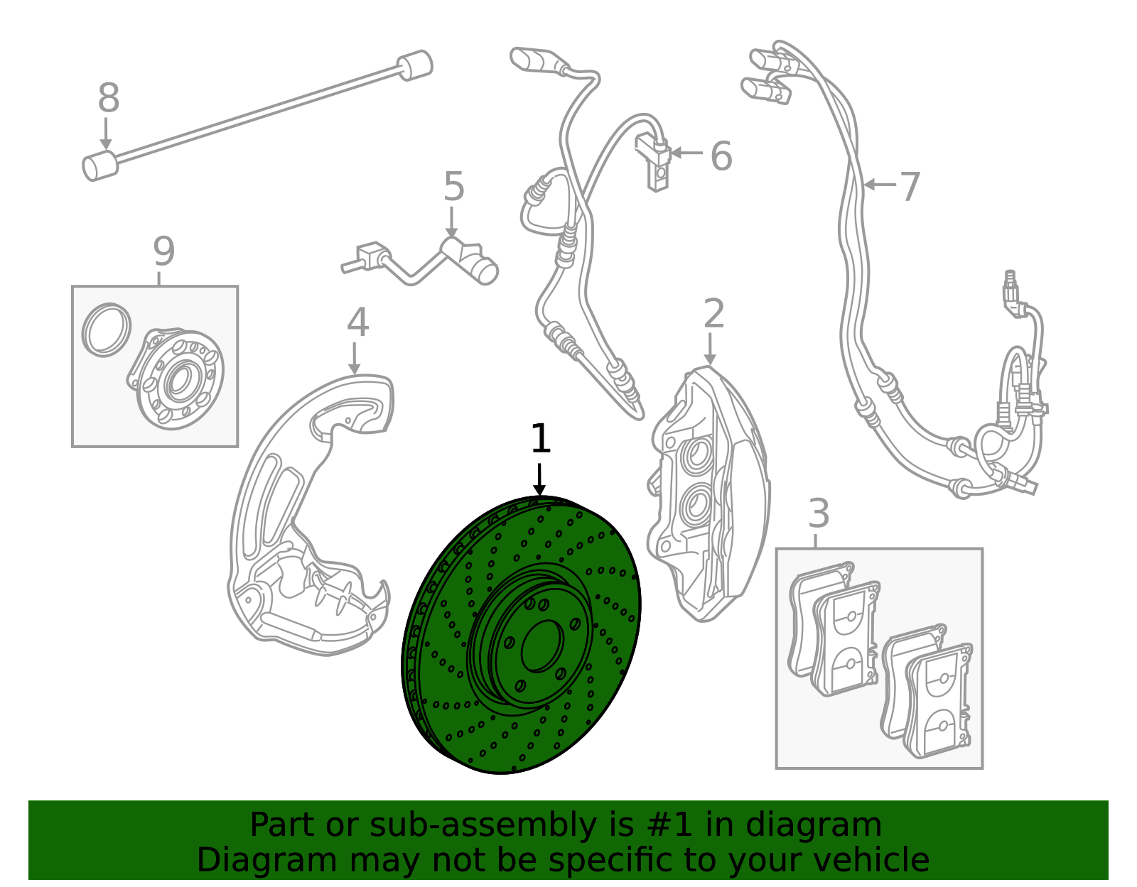 2014-2021 Mercedes-Benz Rotor 2224211300 | Retail Performance Auto Parts