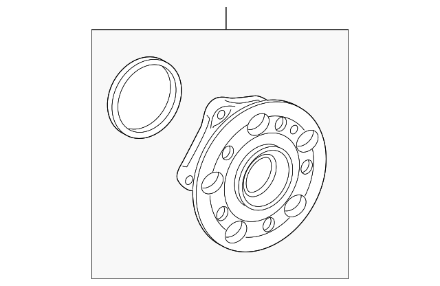 2015-2021 Mercedes-Benz Hub Assembly 222-334-00-00 | MB OEM Parts