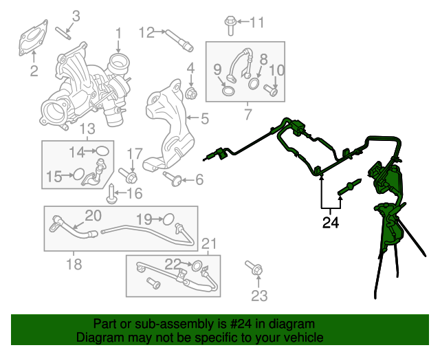 2015-2019 Lincoln MKC Hose EJ7Z-9S468-A | OEM Parts Online