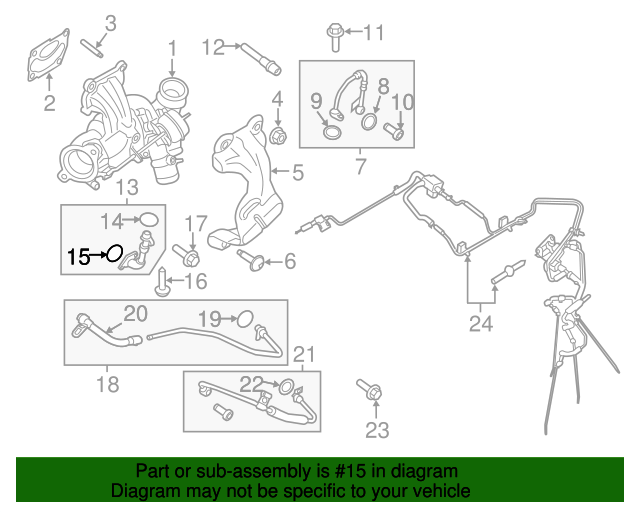 2015-2022 Ford Oil Return Tube Gasket EJ7Z-6N652-A | TascaParts.com