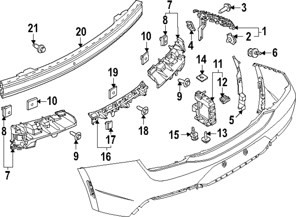 2024 Ford Mustang Center Support PR3Z-17754-AB | OEM Parts Online