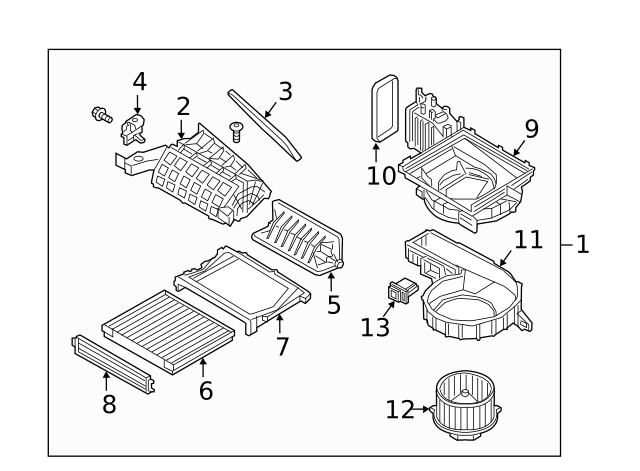 Hyundai - 97162-1UAA0 - HVAC Air Inlet Door Actuator - 2010-2024 ...