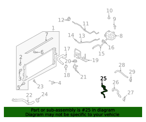 Genuine OEM Ford Part - Water Hose MB3Z-8A519-D | Genuine OEM Ford ...