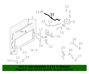Ford MB3Z-8075-A - Overflow Hose - 2021 Ford Bronco | OEM Ford Parts ...