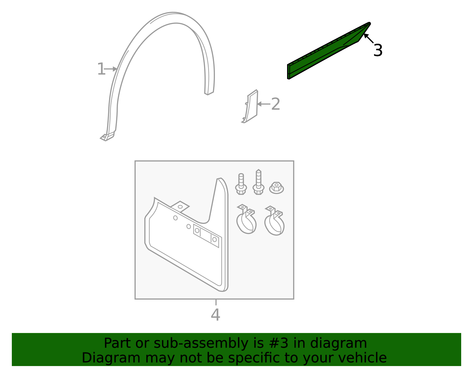 2023-2024 Volkswagen ID.4 Trim Molding 11K-853-688-E-MIE | OEM VW Parts ...