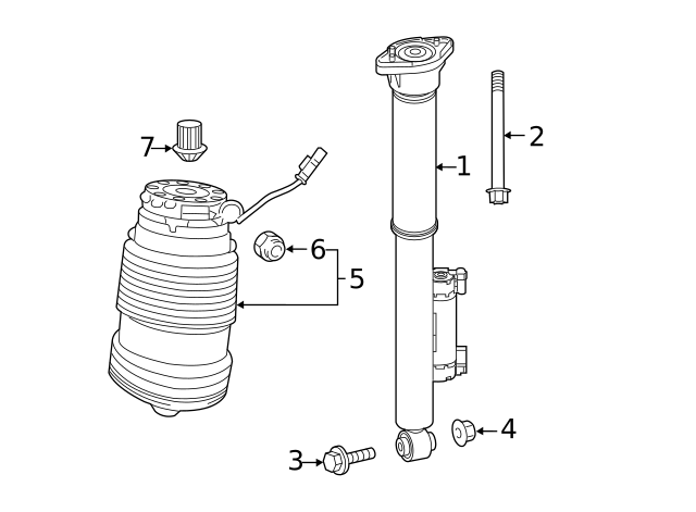 213-320-42-03-64 - Shock Absorber 2019-2020 Mercedes-Benz | Mercedes ...