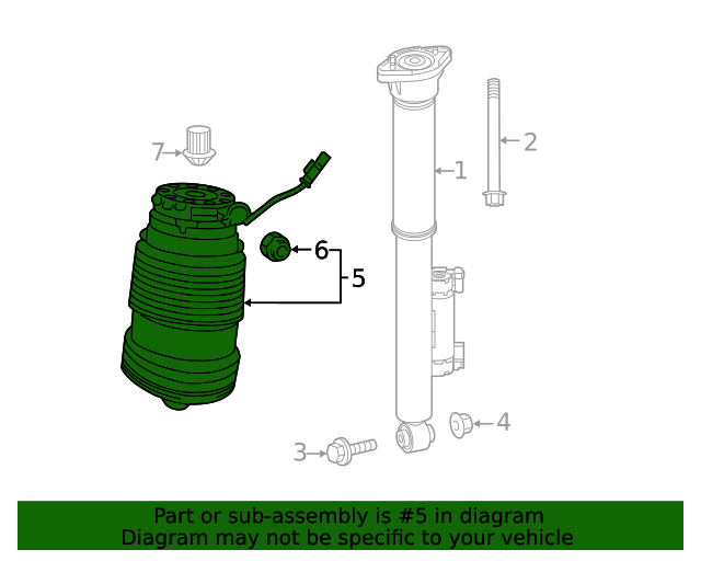 2016-2023 Mercedes-Benz Air Suspension Spring 213-320-02-25 ...