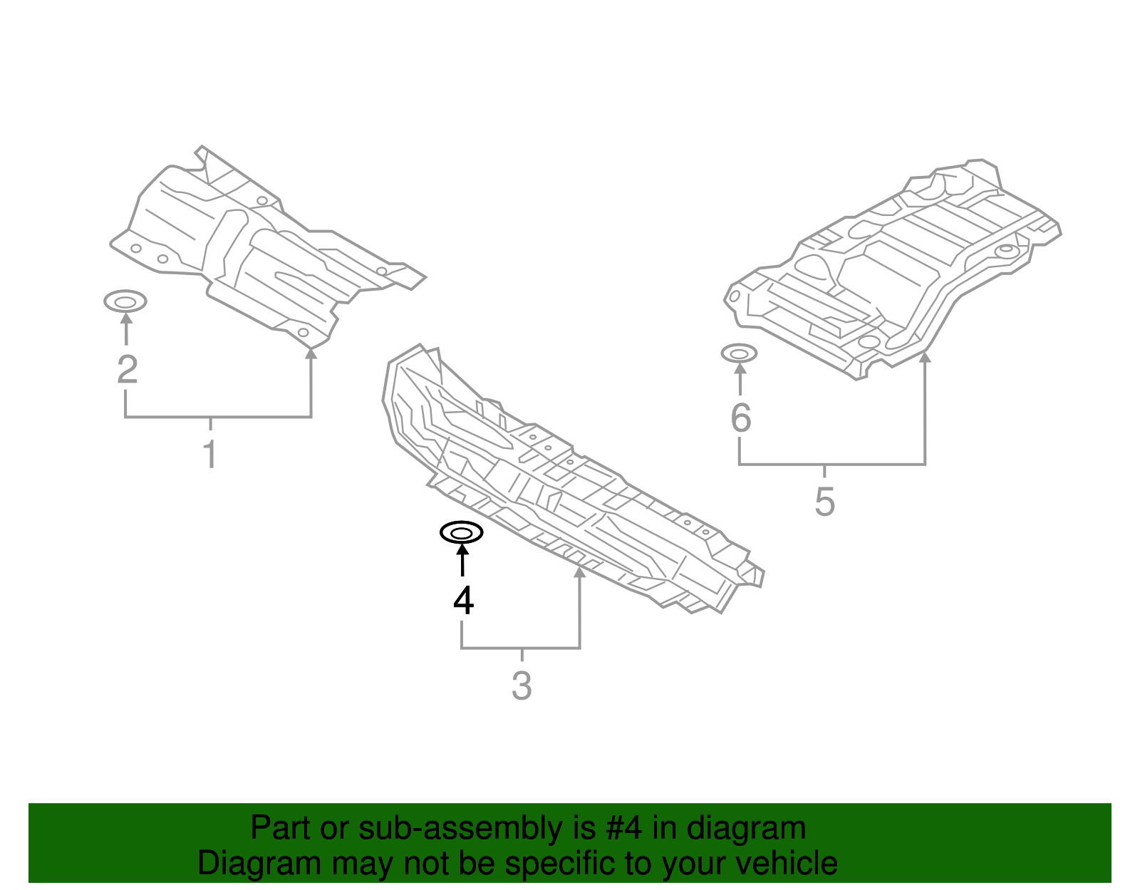 2016-2024 Audi Center Shield Retainer WHT-003-386 | TascaParts.com