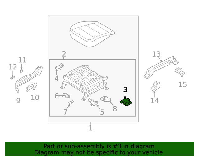 2020 Kia Telluride Occupant Sensor - Passenger Side (RH) 80702-S9000 ...