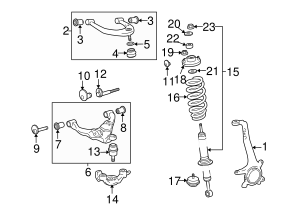 2005-2015 Toyota Tacoma Suspension Control Arm (Right, Front, Lower ...