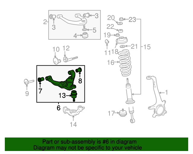 48069-04040 - Suspension Control Arm 2005-2015 Toyota Tacoma ...