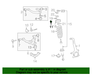 48198-60011 - Alignment Camber Adjusting Eccentric 1999-2015 Toyota ...