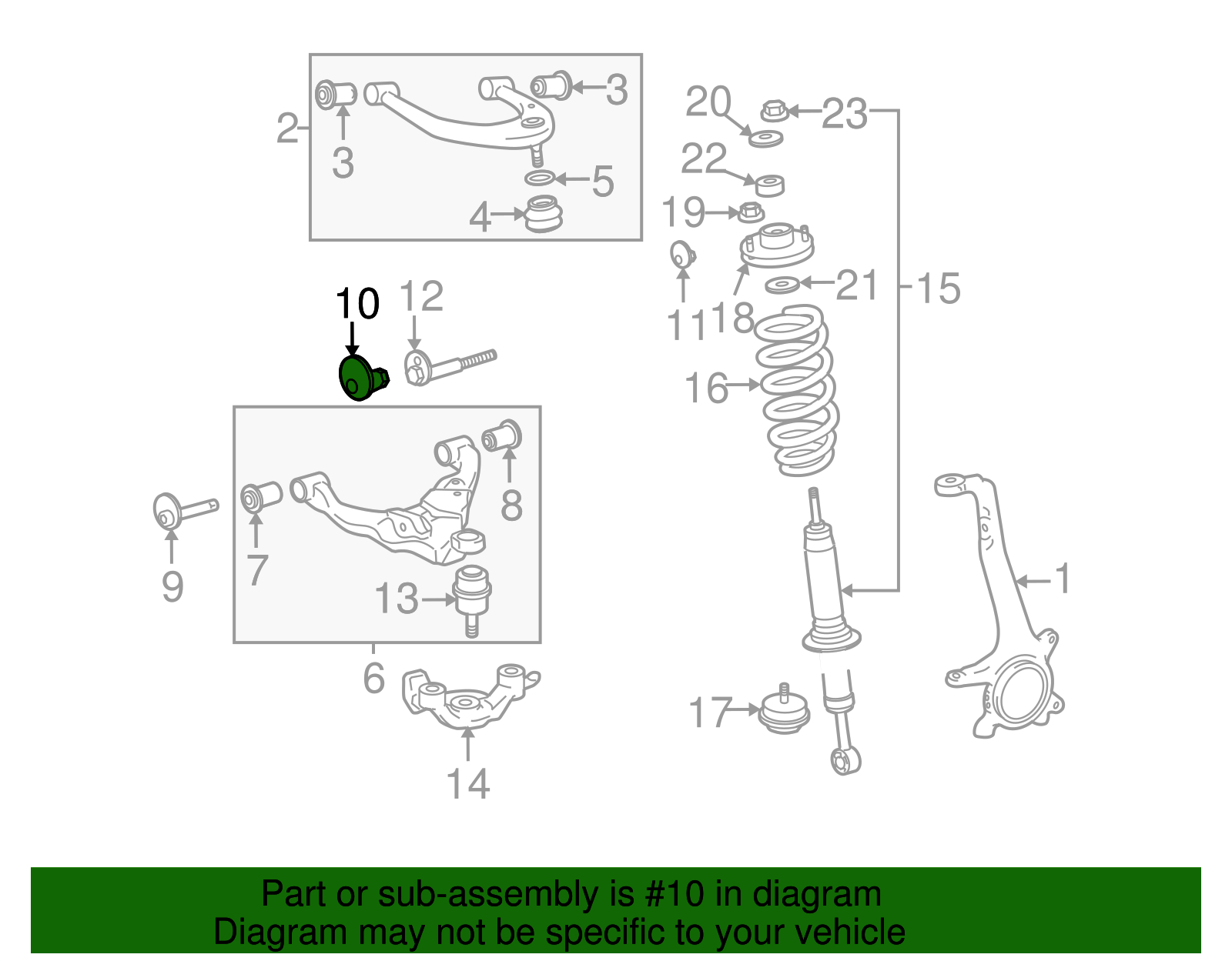 1996-2015 Toyota Alignment Camber Adjusting Eccentric (Front) 48452 ...