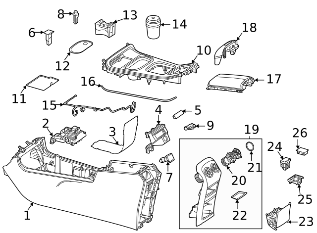 000-820-57-05 - 12 Volt Accessory Power Outlet 2017-2023 Mercedes-Benz ...