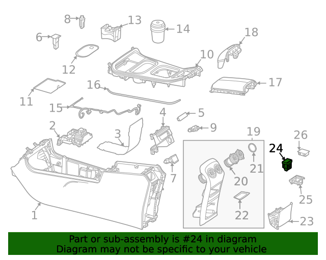 000-820-57-05 - 12 Volt Accessory Power Outlet 2017-2023 Mercedes-Benz ...