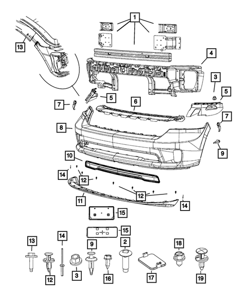 Front Bumper and Fascia for 2023 Ram 1500 Classic | Mopar Factory Parts