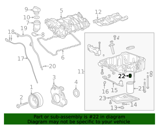 2020-2021 Cadillac CT5 Oil Filter Connector 12696139 | TascaParts.com