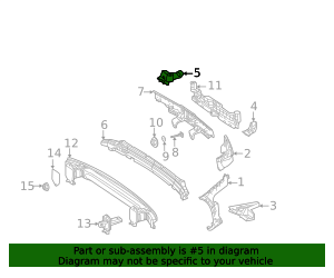253-885-83-05 - Bumper Cover Bracket 2020-2023 Mercedes-Benz ...