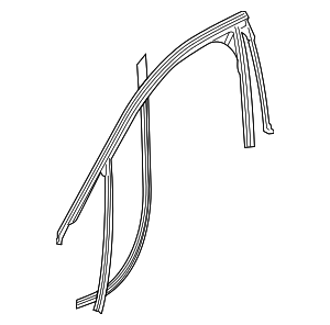 2016-2020 Cadillac CT6 Front Driver Side Door Window Weatherstrip ...