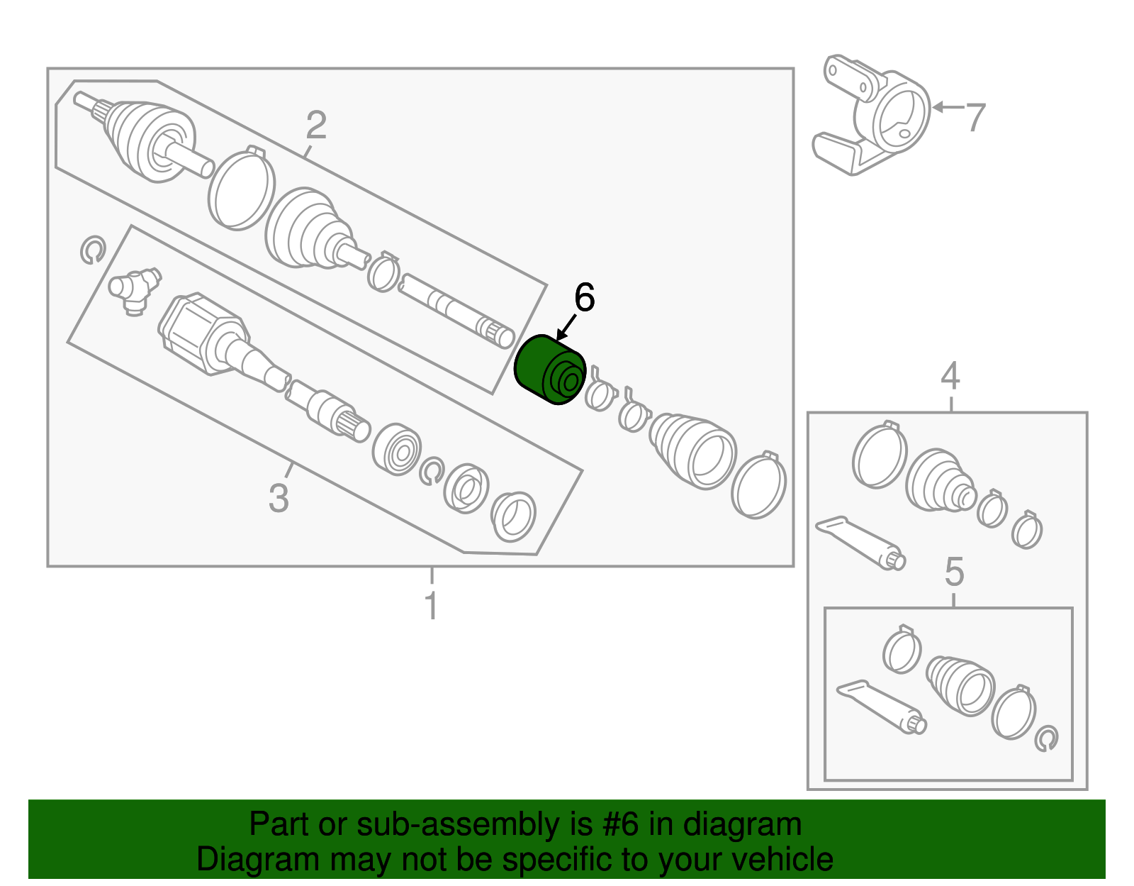 2001-2024 Toyota Drive Shaft Damper 43474-48080 | Retail Performance ...