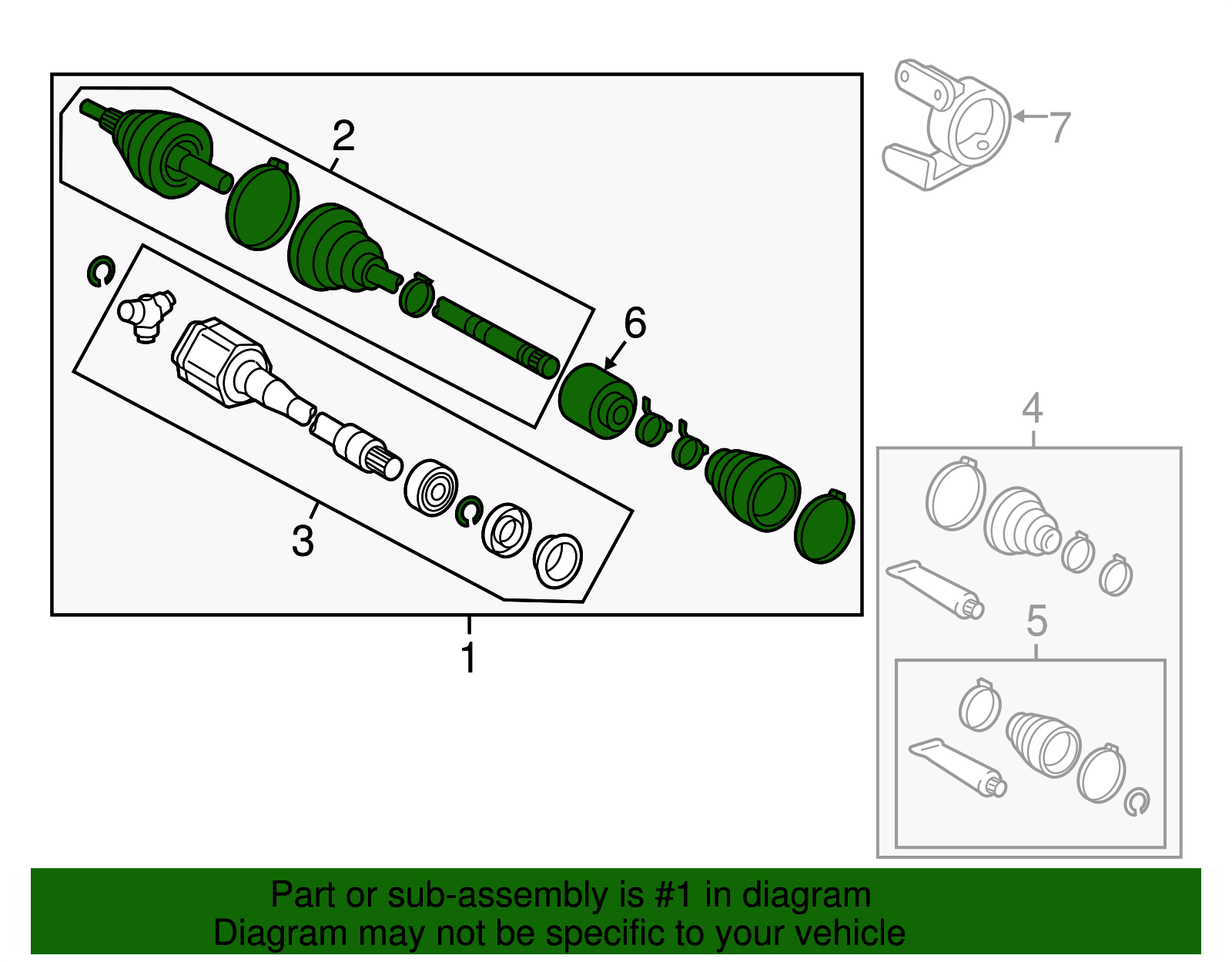 2007-2011 Toyota Camry 2007-2011 Toyota Camry - Axle Assembly 43410 ...