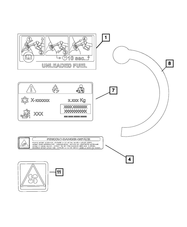 2015-2021 Mopar Air Conditioning System Label 68256515AA | Mopar eStore