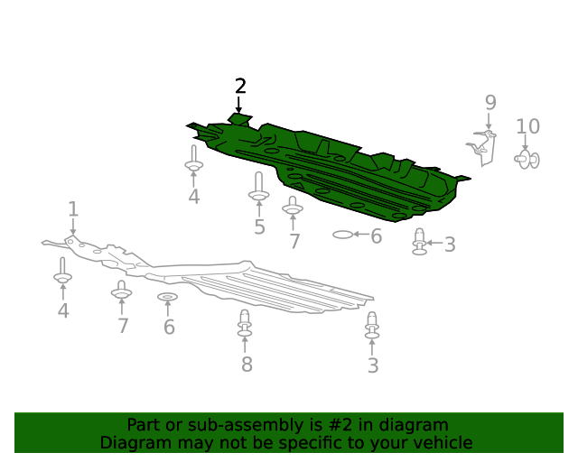 2020 Ford Explorer Air Deflector - Driver's Side (LH) L1MZ-7811782-E ...