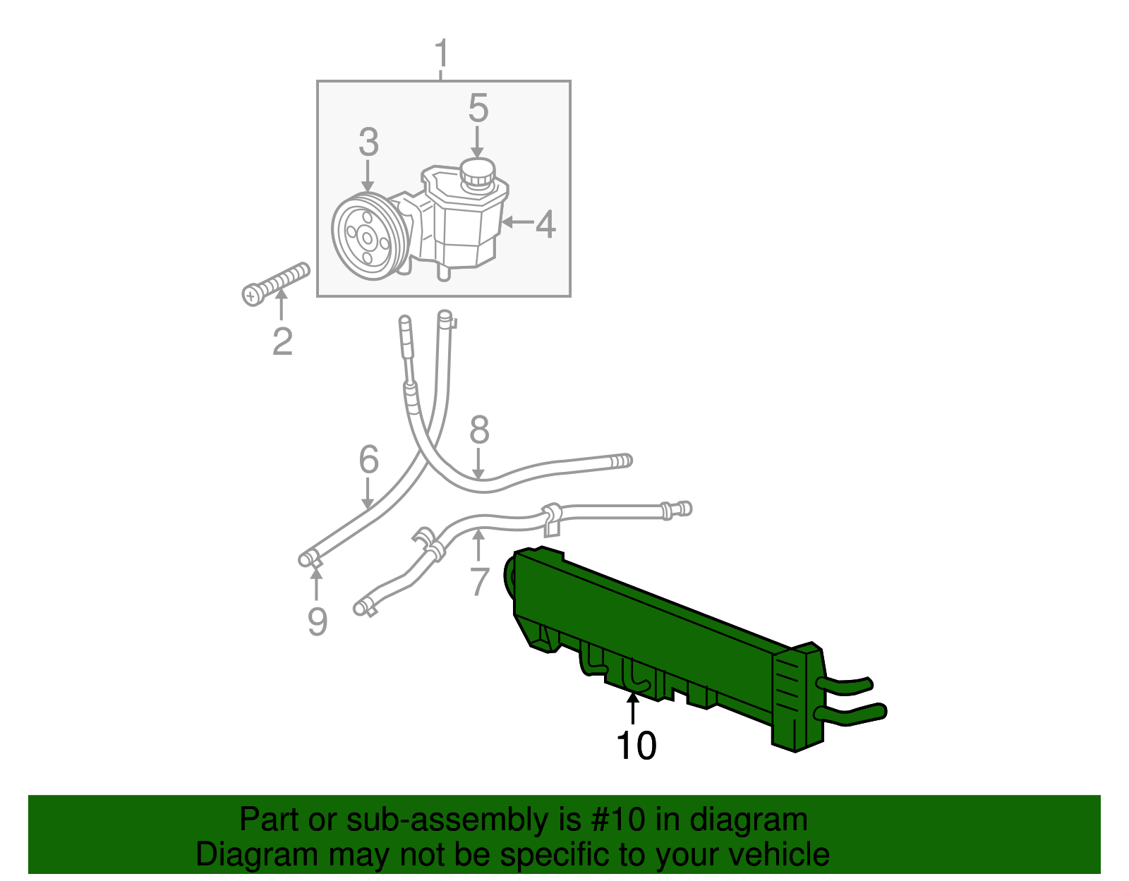2004-2009 Mopar Power Steering Oil Cooler 55056348AC | Mopar Parts Canada