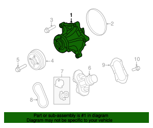 Pump Assembly - Water 8C3Z-8501-C | OEM Parts Online