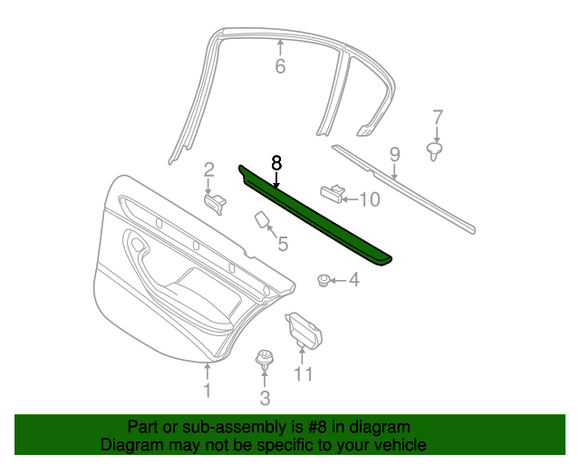 51457047163 - 2002-2005 BMW Trim Molding (51-45-7-047-163) | BMW of ...